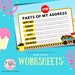 Life Skills for Kids Printable , Learn to Tell Address, Address ...