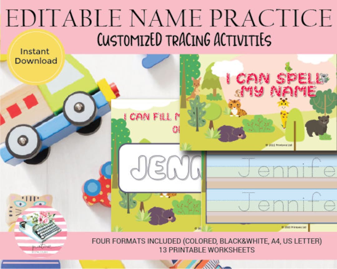 Custom Name Tracing, Preschool Worksheets, Write Your Name, Name ...