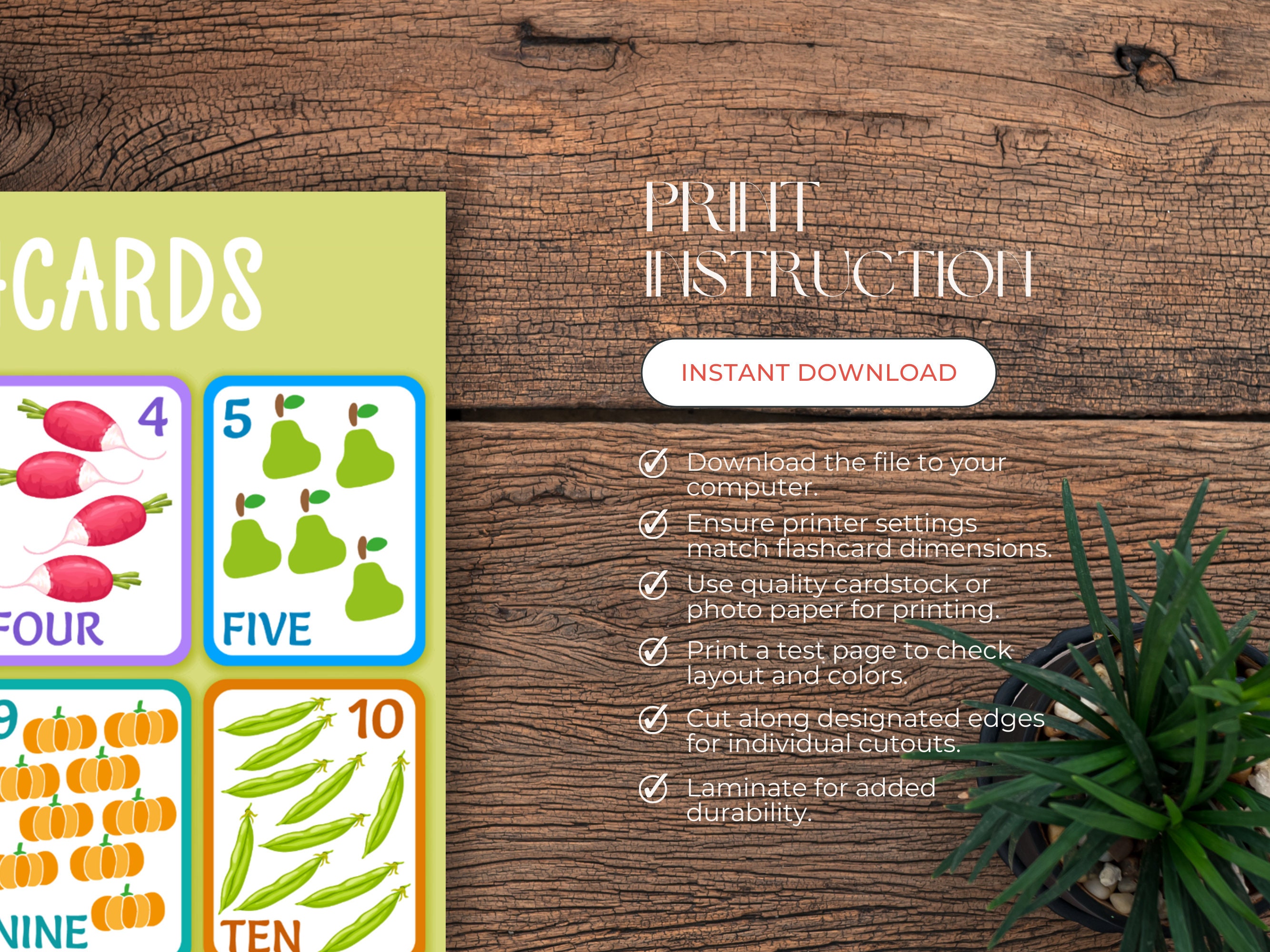 Numbers Flashcards for Preschool Worksheets, Toddler Busy Book & Pre-k ...