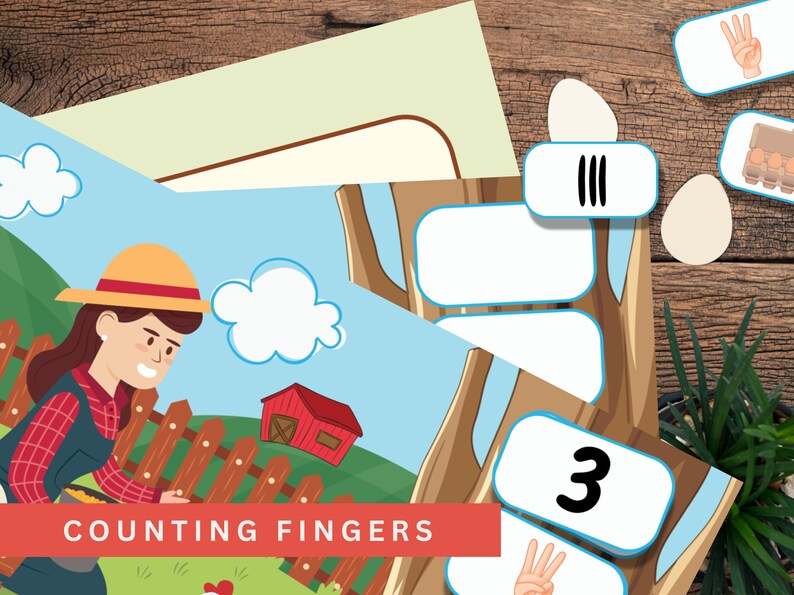 Montessori Counting Activity for Toddlers Busy Book Preschool ...