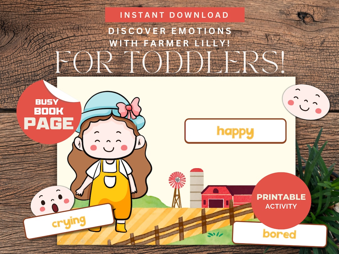 Emotions Activity Toddlers Busy Book Preschool Worksheets Feelings ...