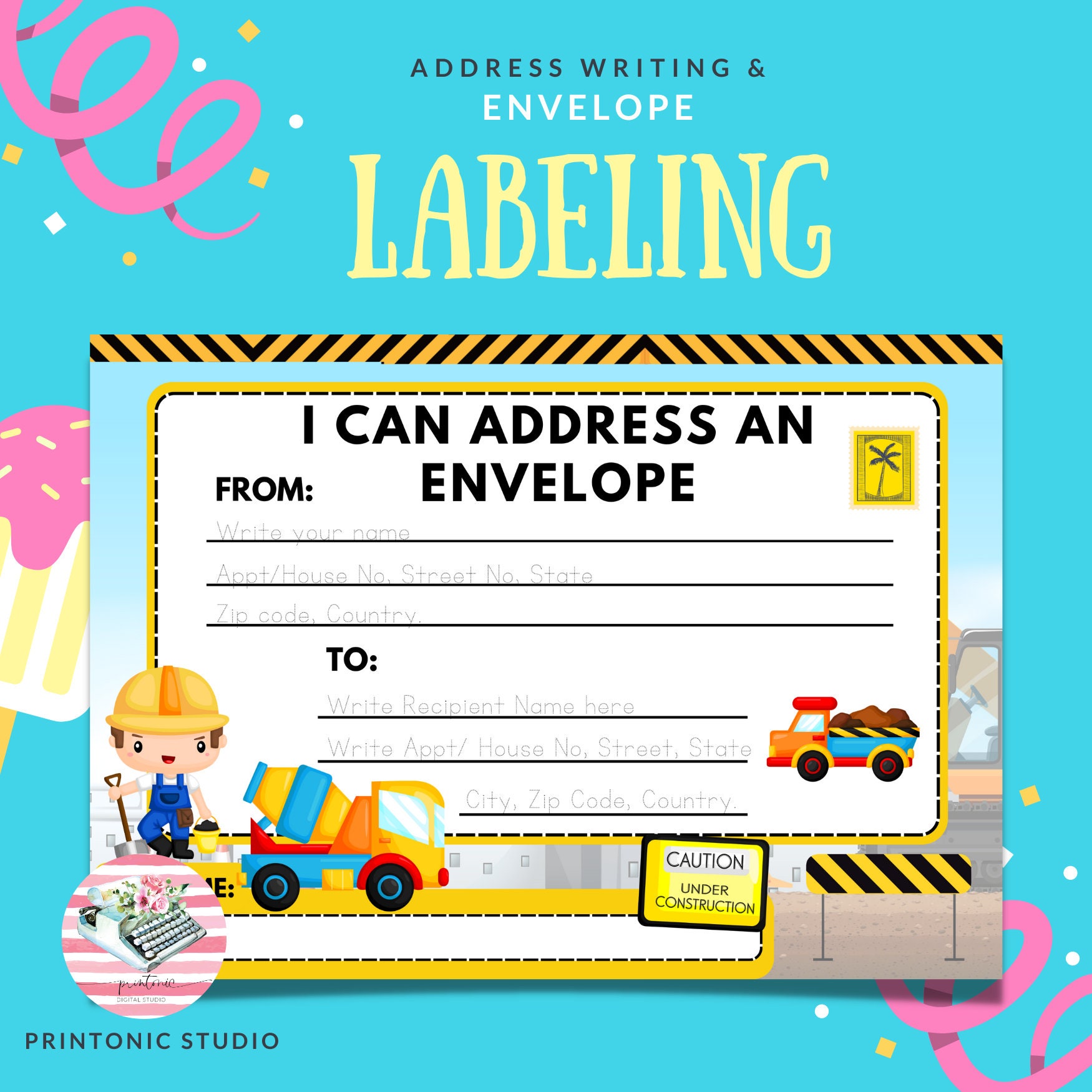 Life Skills for Kids Printable , Learn to Tell Address, Address ...