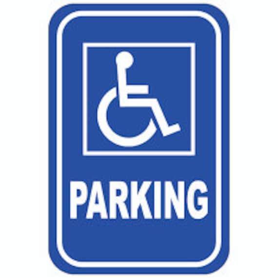 Handicap Parking Sign - Etsy