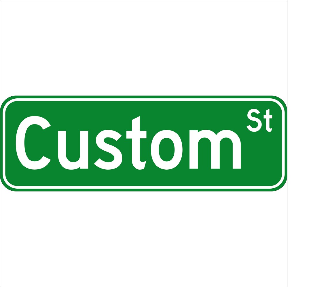 Custom Street Sign - Etsy