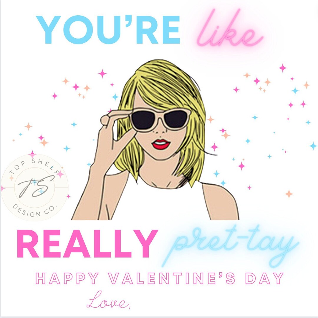 Taylor Swift Valentine's Day Card Swiftie Cards - Etsy