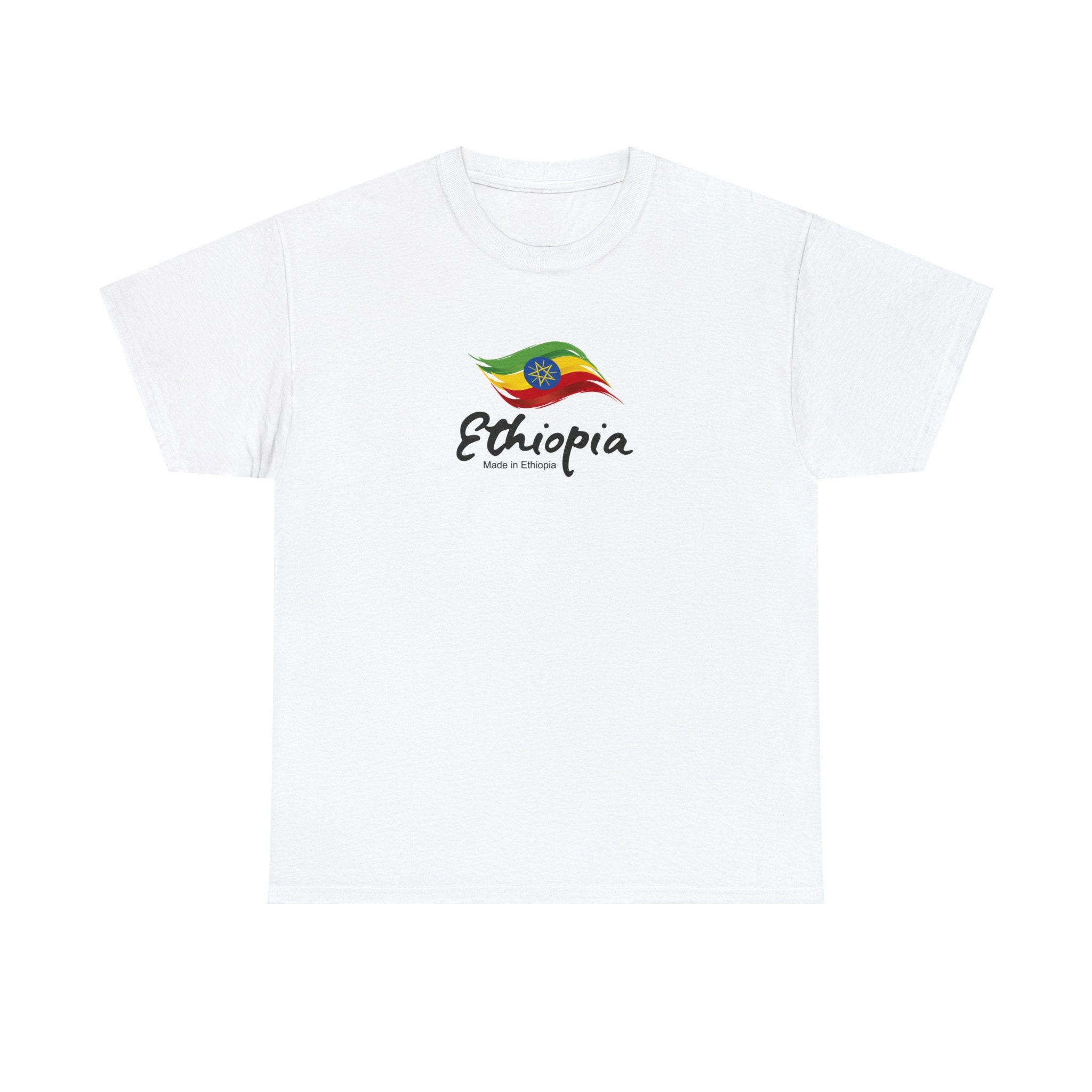 Ethiopia T-shirt Celebrate With the Ethiopian Flag - Etsy