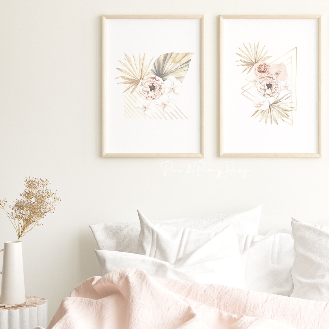 Golden Palm Boho Printable // INSTANT DOWNLOAD // Boho Decor // Beach ...