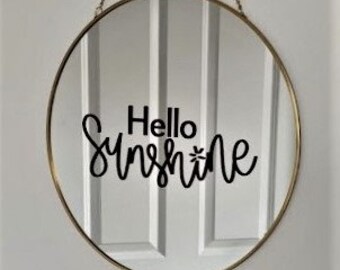 Hello Sunshine Wall Decal - Etsy