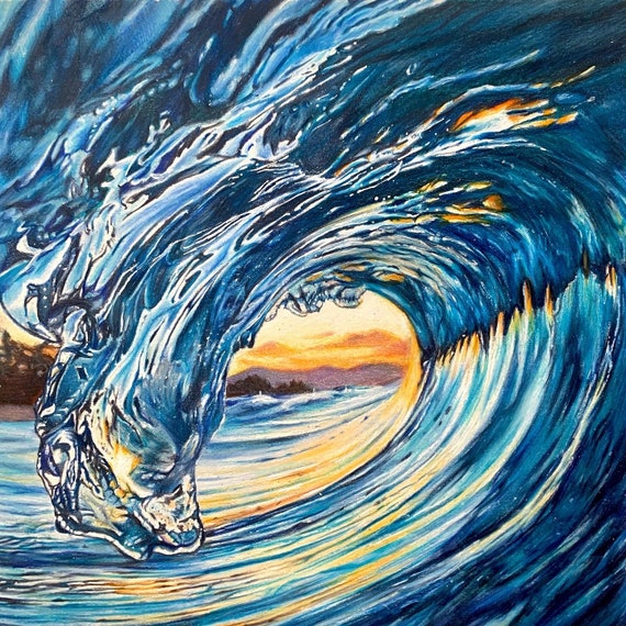 Crashing Waves Drawing