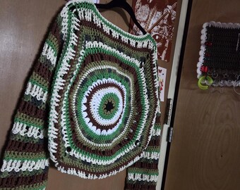 Crochet Eye Sweater - Etsy