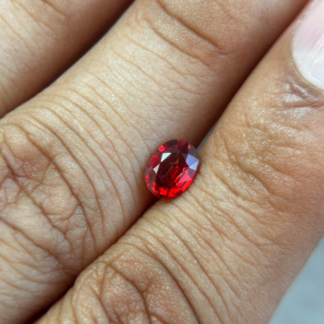 0.99 Carat Oval Red Ruby, Mozambique Gemstone (7x5.2mm) - Etsy
