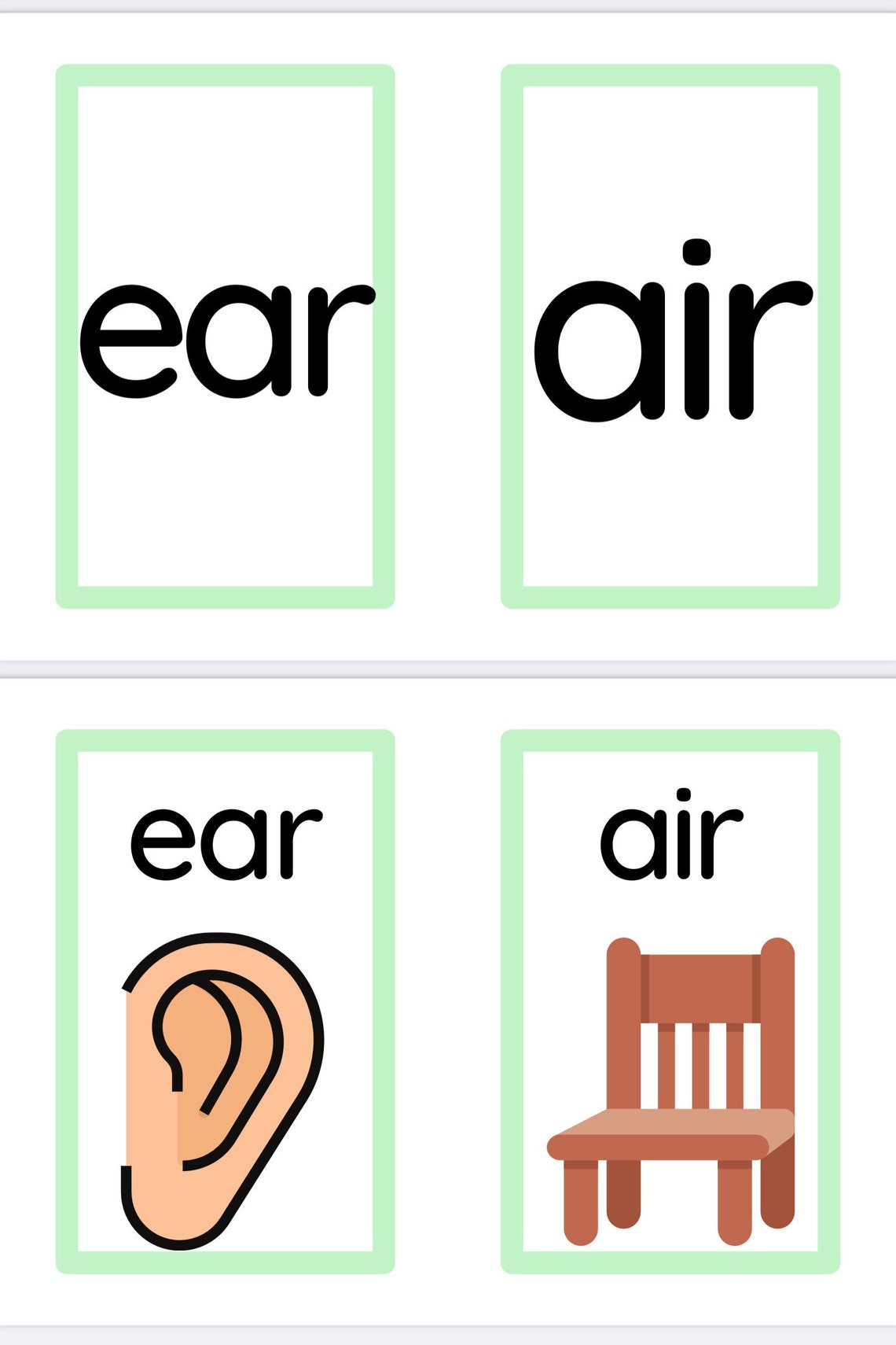 Phonics Flashcards Set 2 | Etsy