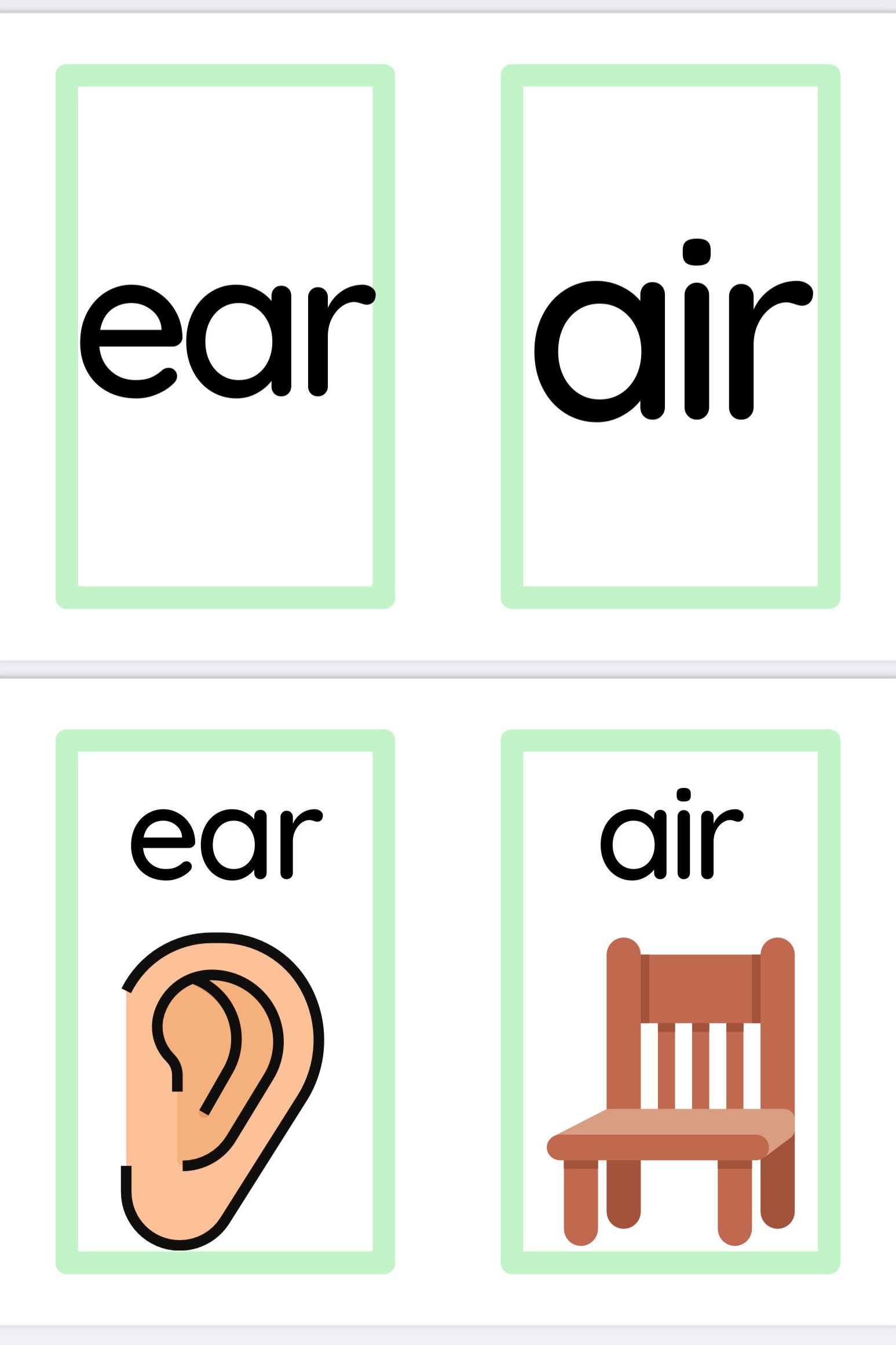 Phonics Flashcards Set 2 - Etsy