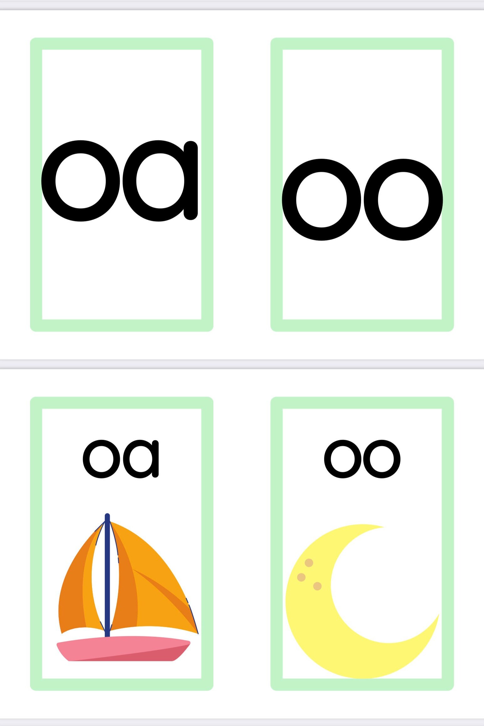 Phonics Flashcards Set 2 - Etsy