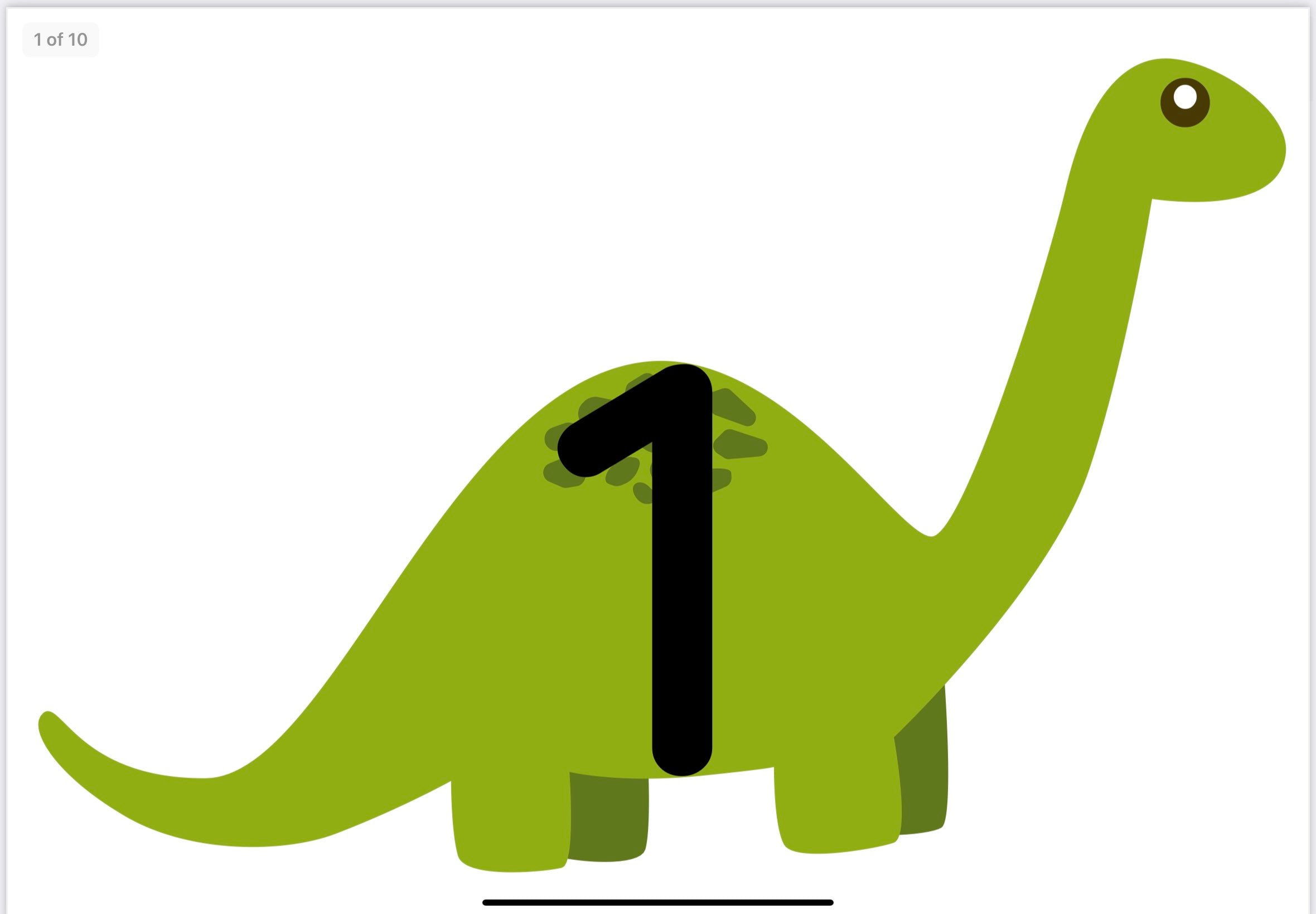 Numbers on Dinosaurs - Etsy