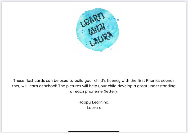 Phonics Flashcards Set 1 - Etsy