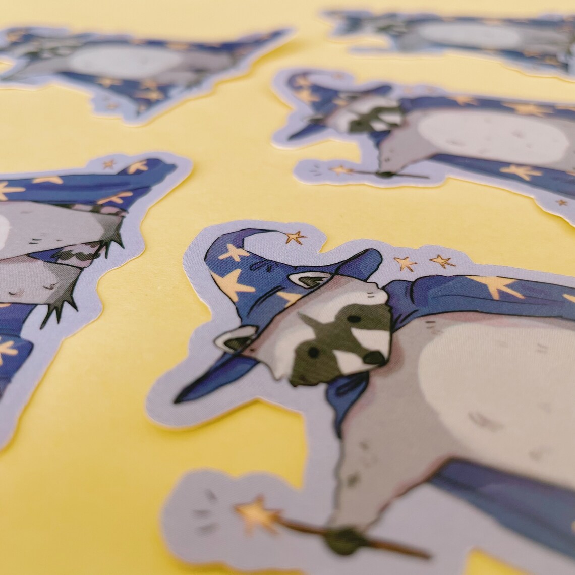 Cute Wizard Raccoon Sticker Funny Raccoon Sticker Cute - Etsy