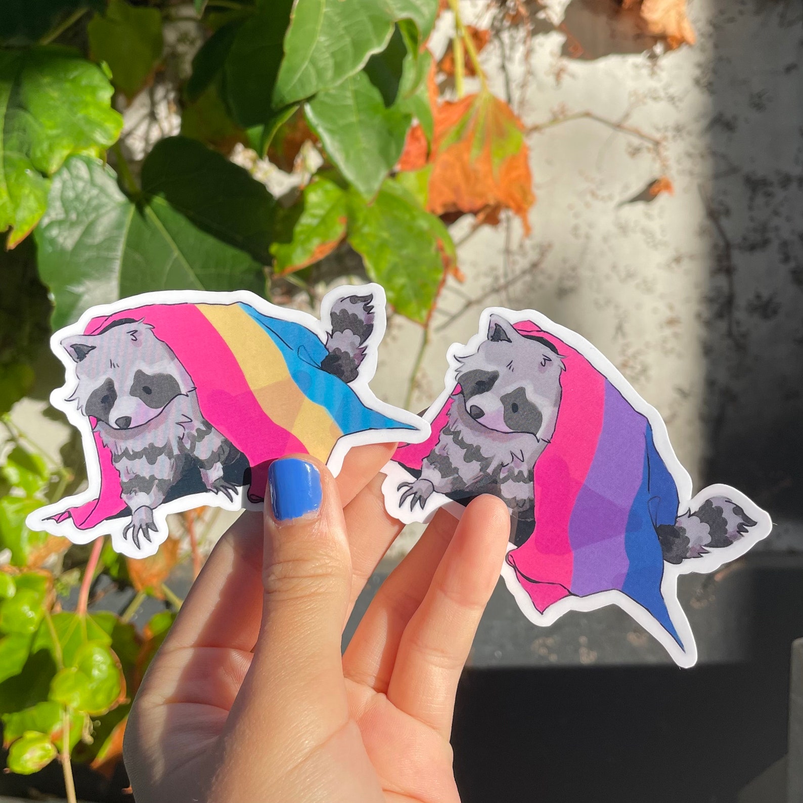 Pride Raccoon Stickers Cute Animal Stickers Water - Etsy