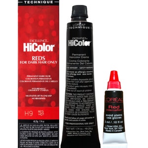 L'oreal Technique Hicolor Red Hot H9, With Intensifier, 49.3g - Etsy