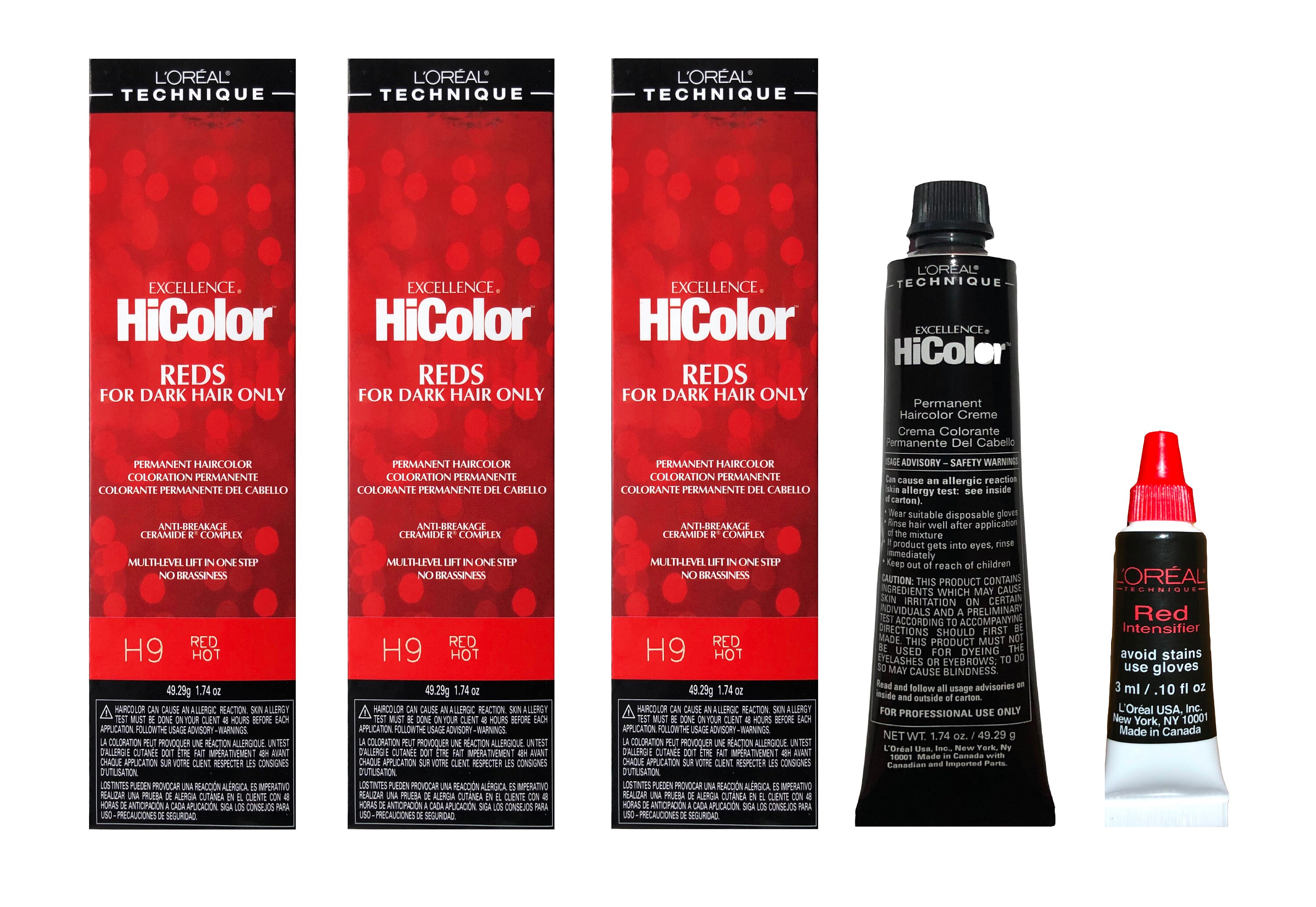 L'oreal Technique Hicolor Red Hot H9, With Intensifier, 49.3g - Etsy