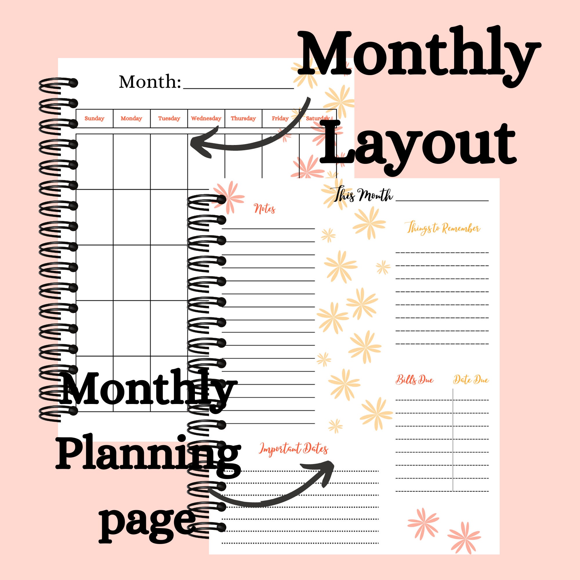 Printable Planner - Etsy