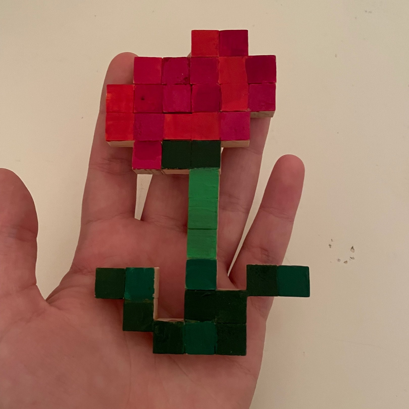 Custom Handmade Wooden Minecraft Flowers - Etsy