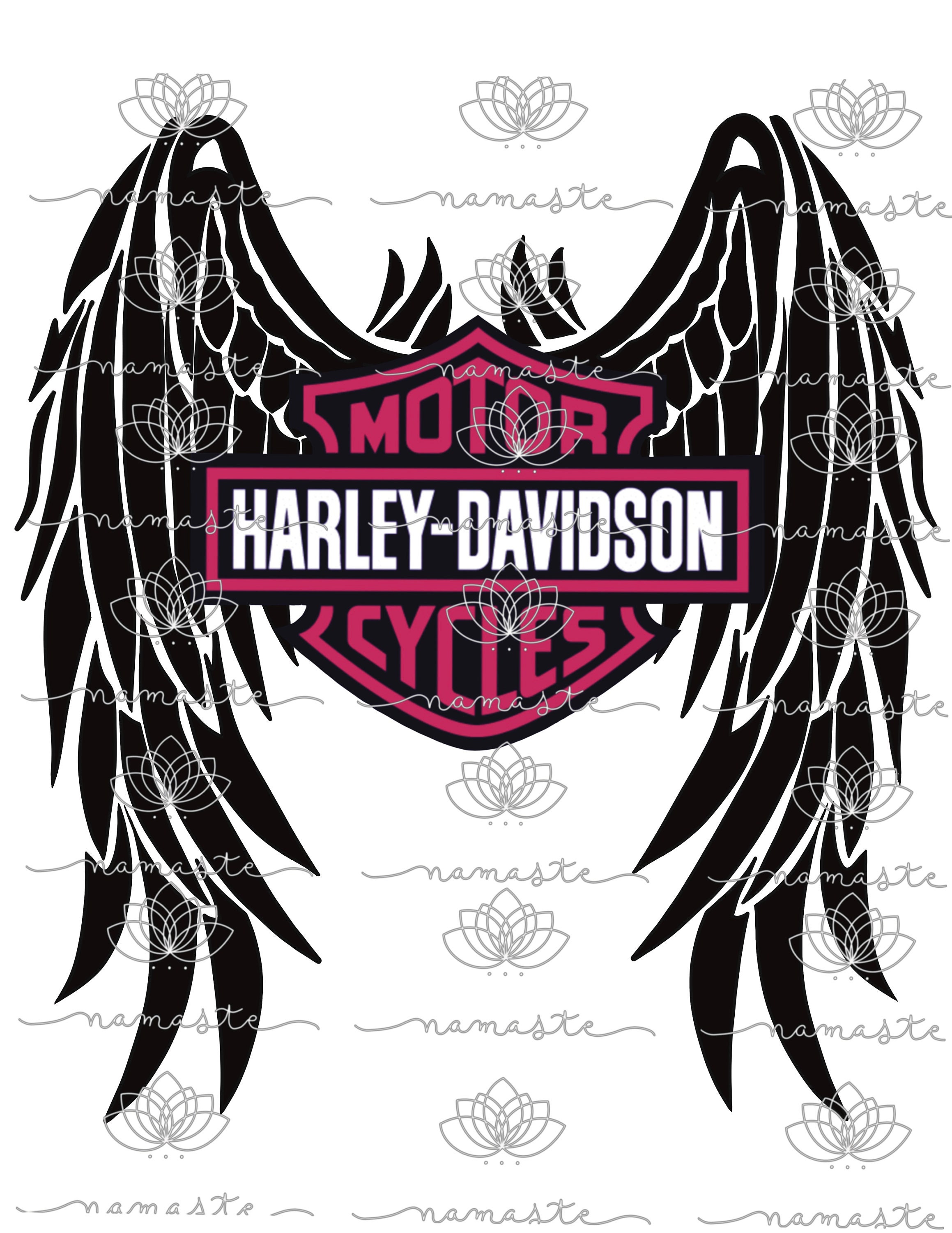 Harley Davidson Logo With Angel Wings Harley Davidson Logo With Angel Wings