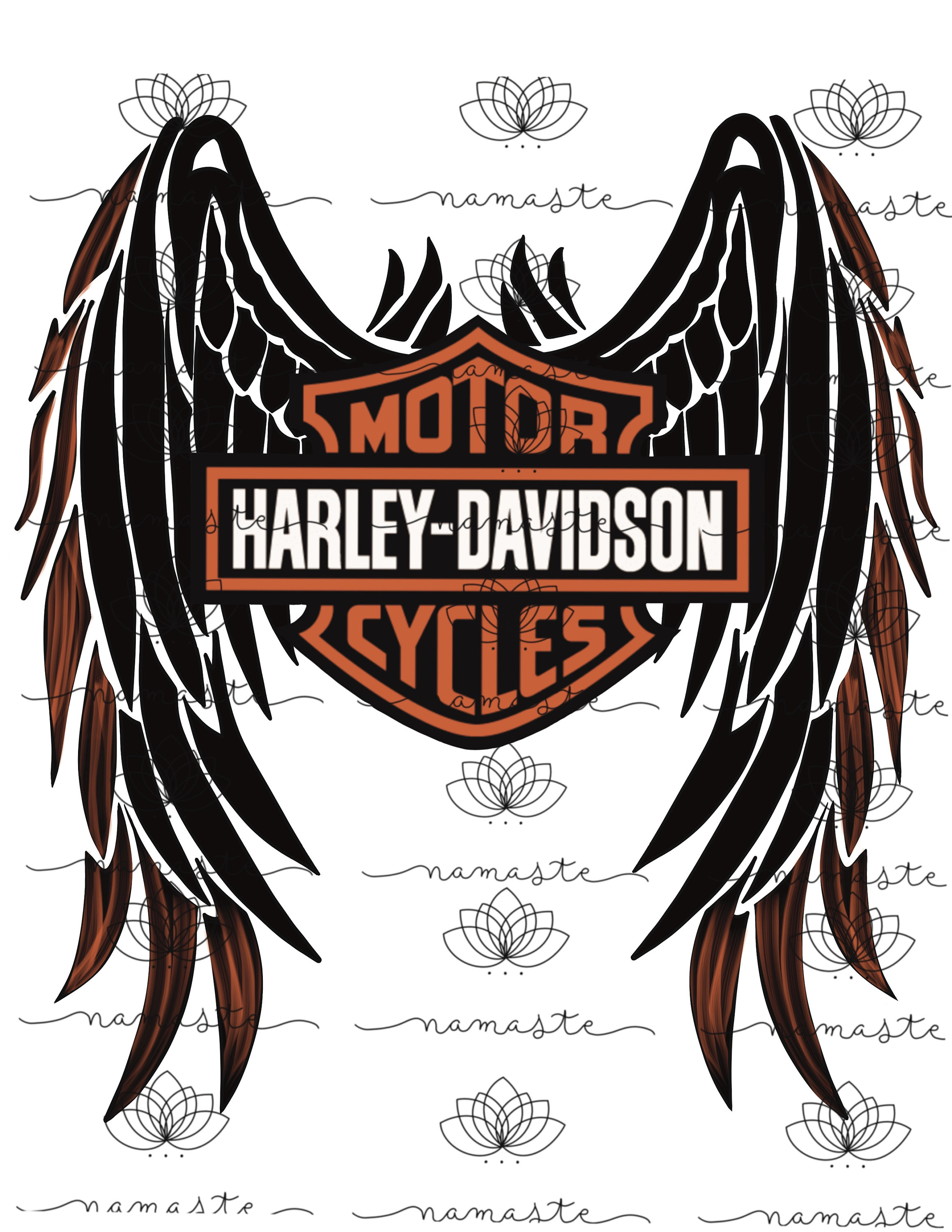Harley Davidson Logo With Wings Tattoo