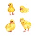 Baby Chick Decals REMOVABLE/REUSABLE Fabric Car Decal/wall Decal ...