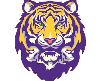 LSU Tigers 12 Premium Vinyl Decal Licensed NCAA - Etsy