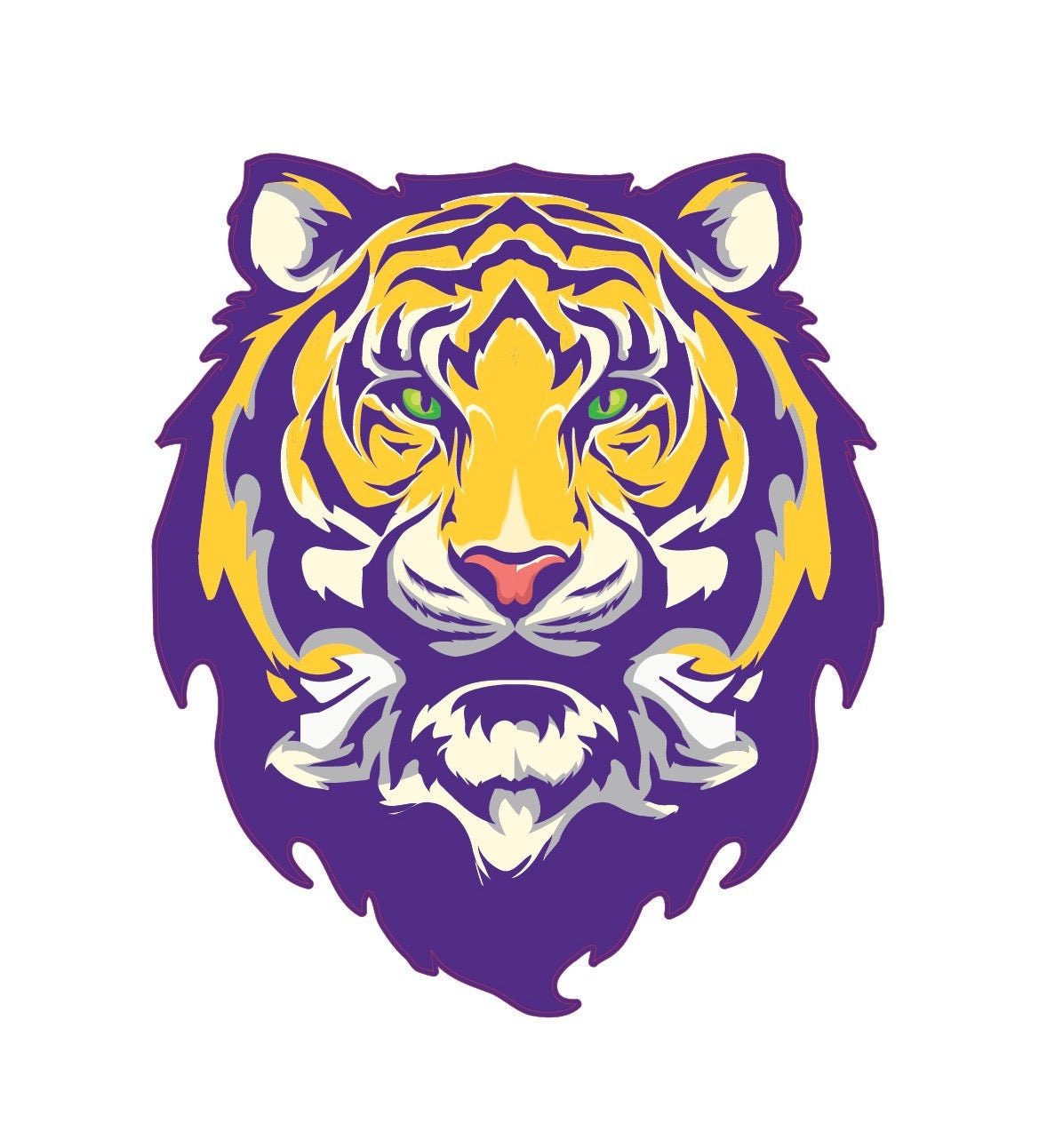 LSU Tiger — Premium Fabric Art Car Decal, Peel & Stick Wall Mural ...