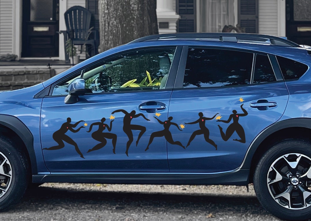 Cutout Modern Dancers a La Matisse — REMOVABLE/REUSABLE Fabric Car ...