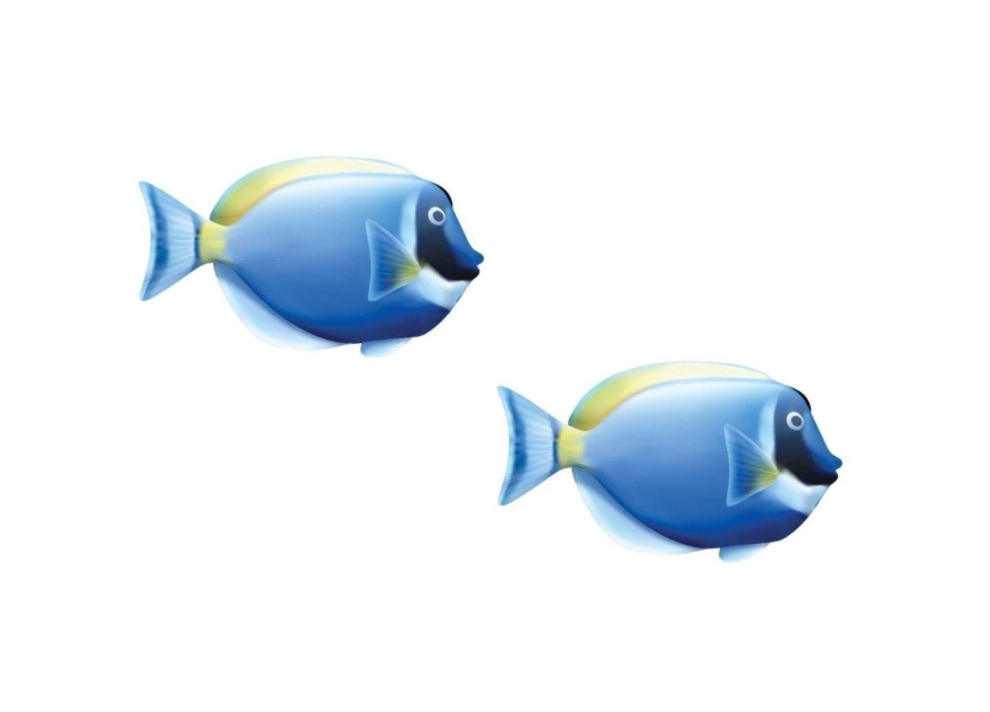 Tropical Fish Decals Premium Fabric Art Car Decal Peel & - Etsy