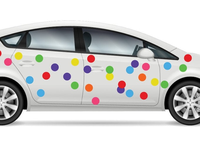 Confetti Pack Mixed Dot Decals — Premium Fabric Art Decal, Peel & Stick ...