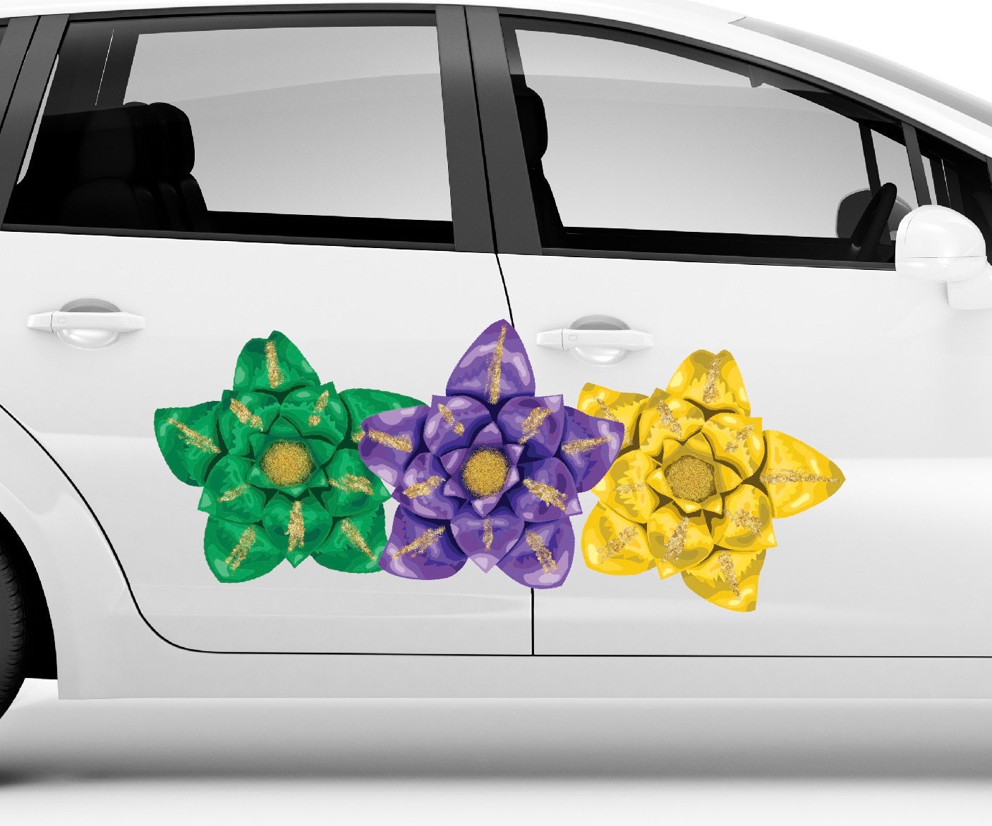 Large Cutout Daring Daffodil Flowers Mardi Gras Decorations - Etsy