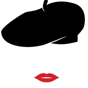 Mustaches, Lips and Hats — Premium Fabric Art Decal, Peel & Stick Wall ...