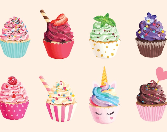 Cupcake Decals - Etsy