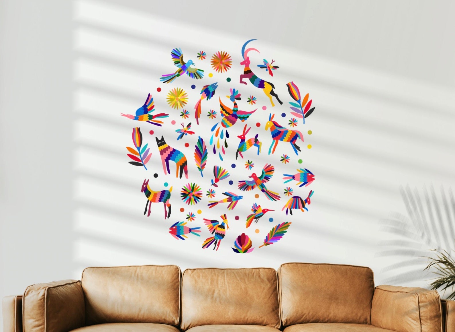 Otomi Animals and Flowers Decals - Etsy