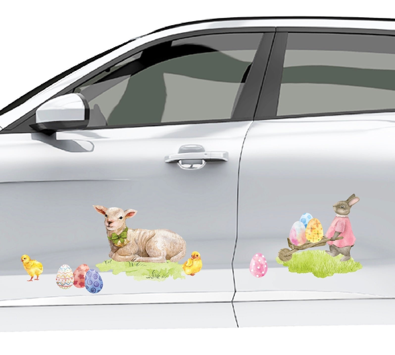 Baby Chick Decals — REMOVABLE/REUSABLE Fabric Car Decal/wall Decal ...