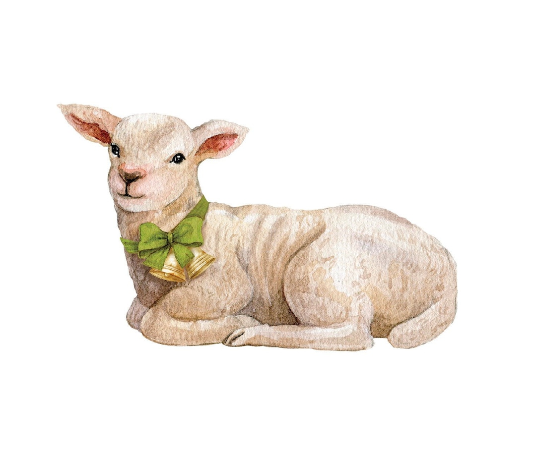 Easter Lamb Decal — REMOVABLE/REUSABLE Fabric Car Decal/wall Decal ...