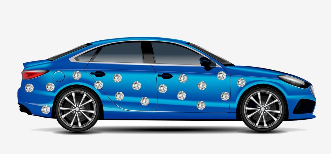 Diamond Decals — Premium Fabric Art Car Decal, Peel & Stick Wall Mural ...
