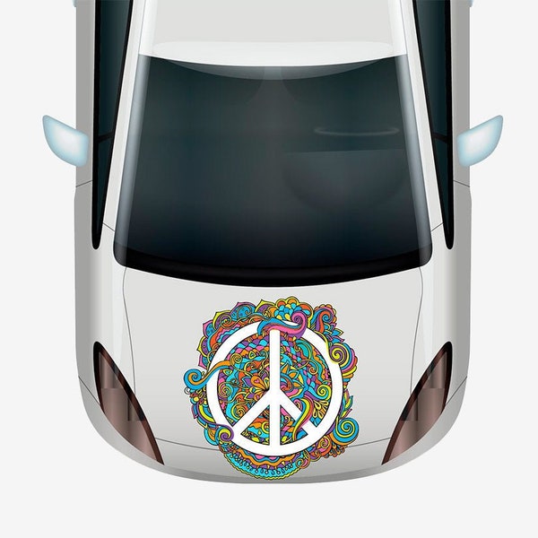 Peace Sign Decal - Etsy