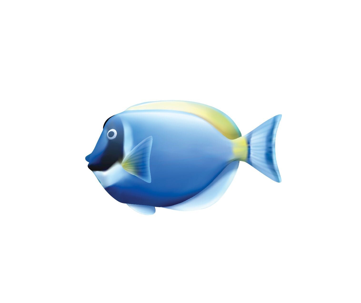 Tropical Fish Decals Premium Fabric Art Car Decal Peel & - Etsy
