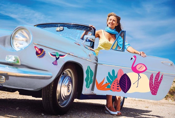 Rio Collection Tropical Car Decals Reusable Stickers Set of - Etsy Ireland