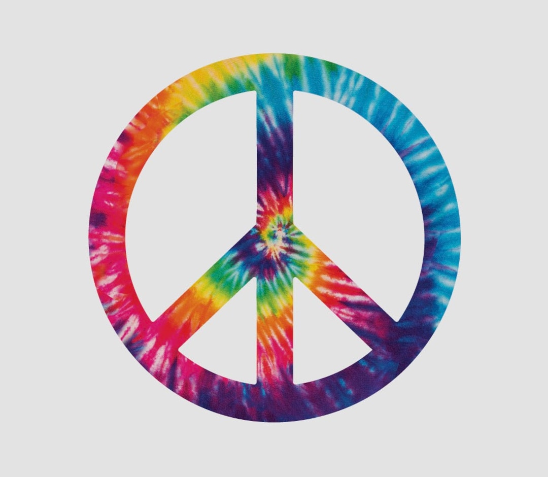 Tie-dye Peace Sign - Etsy