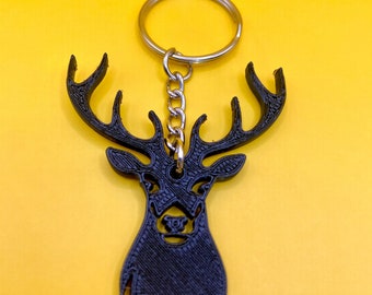 Deer Keychain - Etsy