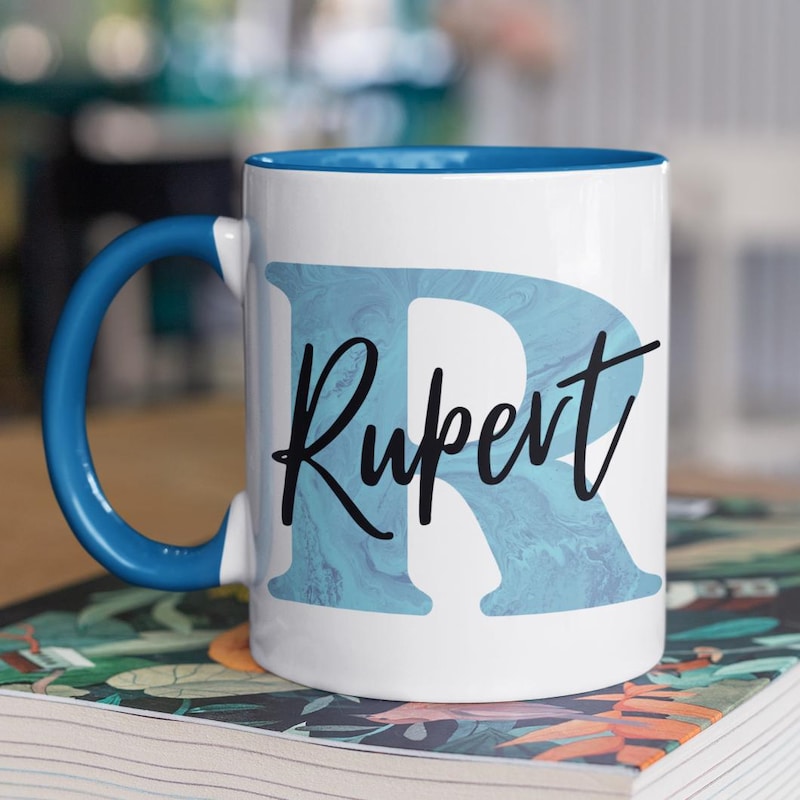 Boys Initial Mugs - Etsy UK