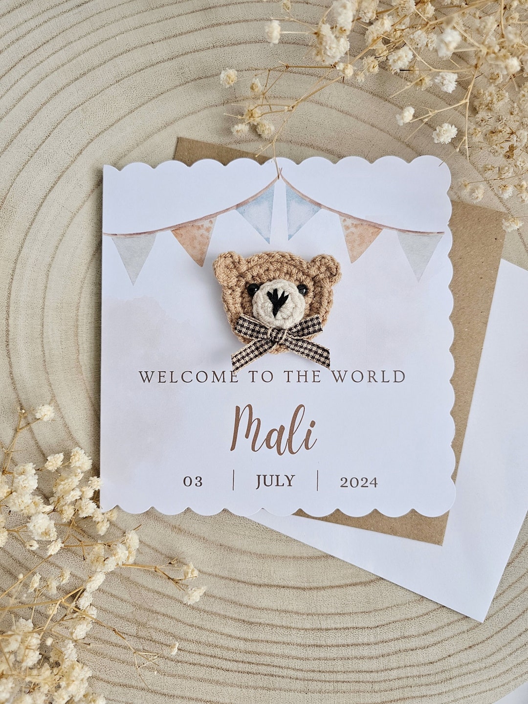 Personalised New Baby Card, New Baby Boy Card, New Baby Girl Card ...