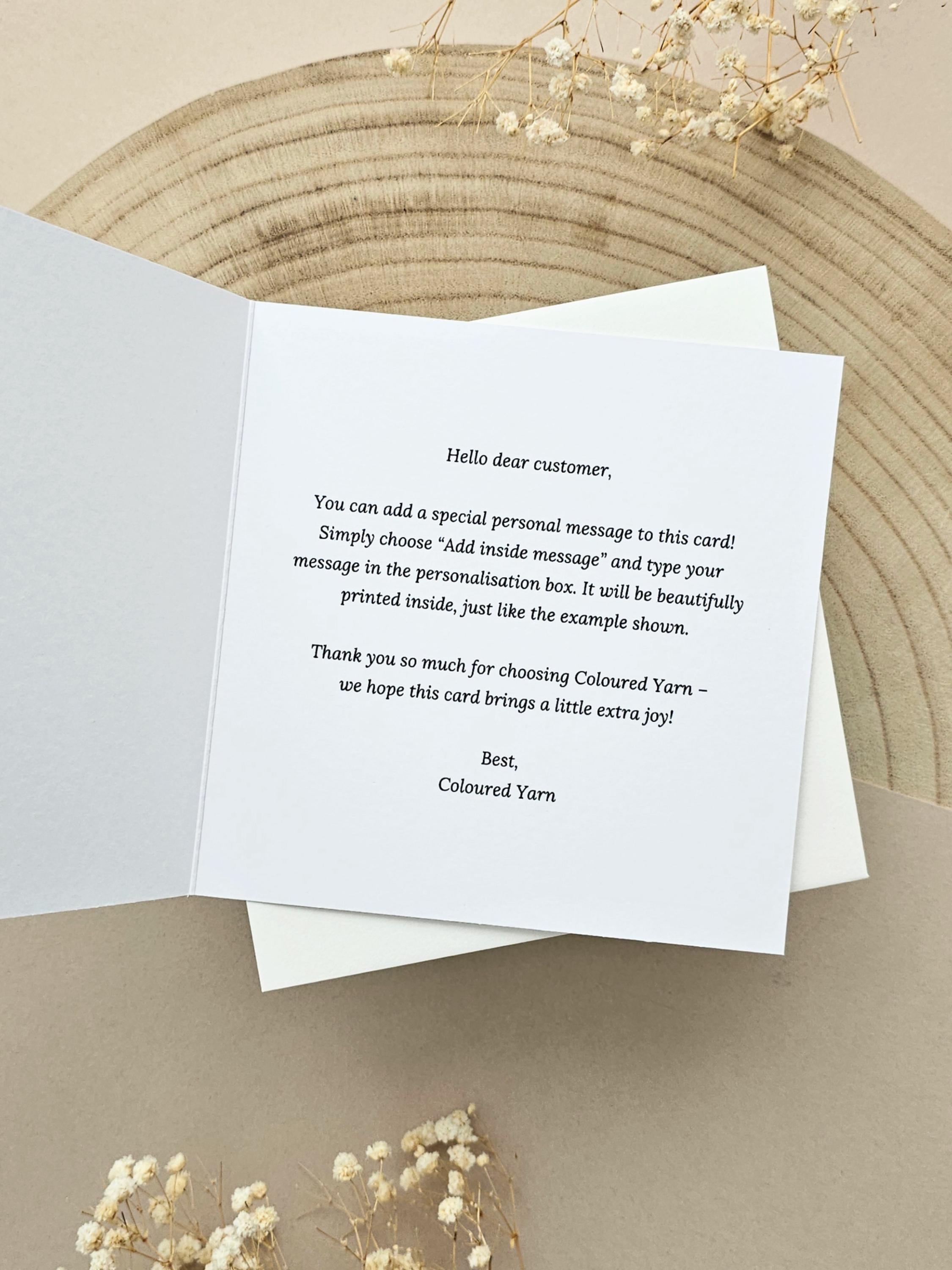 Pregnancy Announcement Card, Crocheted Card, Official Promotion, From ...