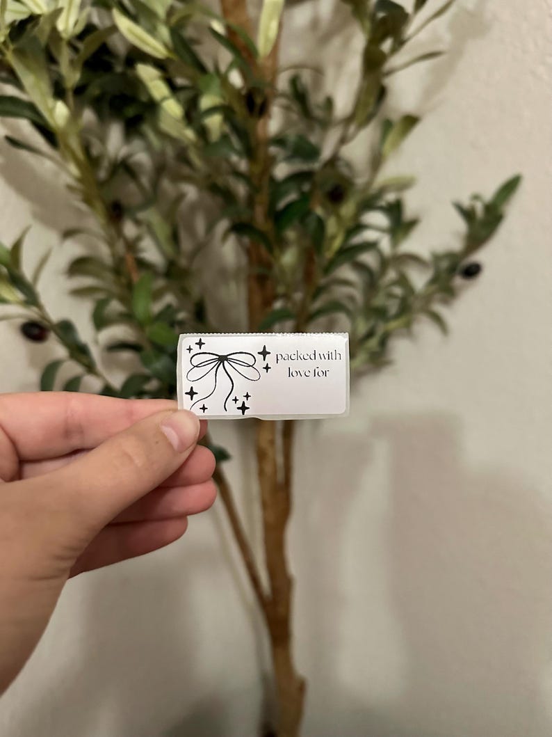 Packed With Love for Thermal Sticker I Christmas Fragile Sticker I ...